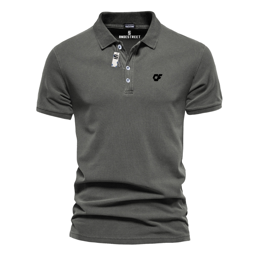 Jual COD T-shrit POLO kerah CF Font Hitam Kaos Kerah Dewasa Shirt / Kaos Wangki Pria Polo / Kaos ...