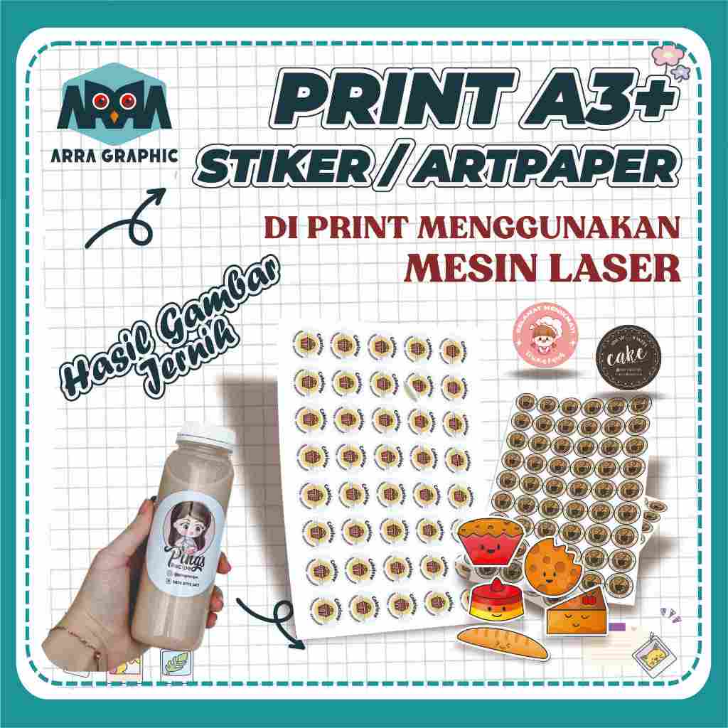 Jual STICKER A3+ TERMURAH !! | STICKER LABEL KEMASAN | STICKER MAKANAN ...