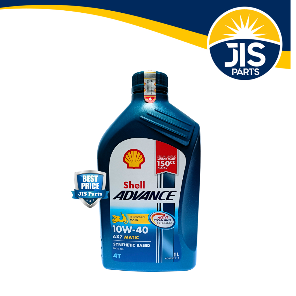 Jual OLI SHELL ADVANCE AX7 SCOOTER MATIC 4T SAE 10W-40 1L ORIGINAL 100% | Shopee Indonesia
