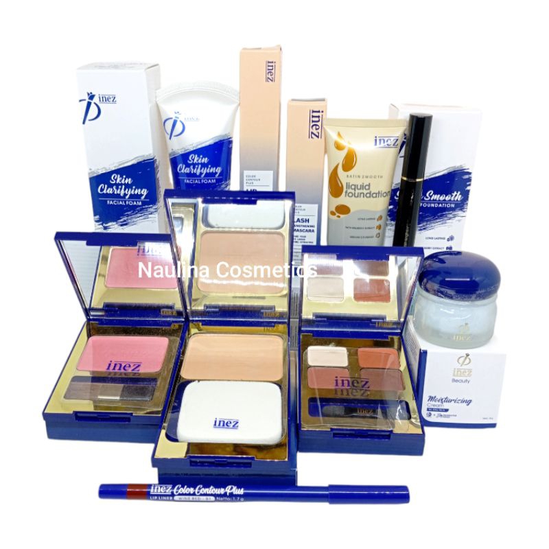Jual Paket Lengkap Inez Make Up/Paket Lengkap 8 in 1/Make Up 3in1/Make ...
