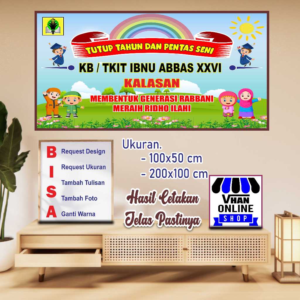 Jual Spanduk Banner Custom Perpisahan Atau Pentas Seni Sekolah | Shopee ...