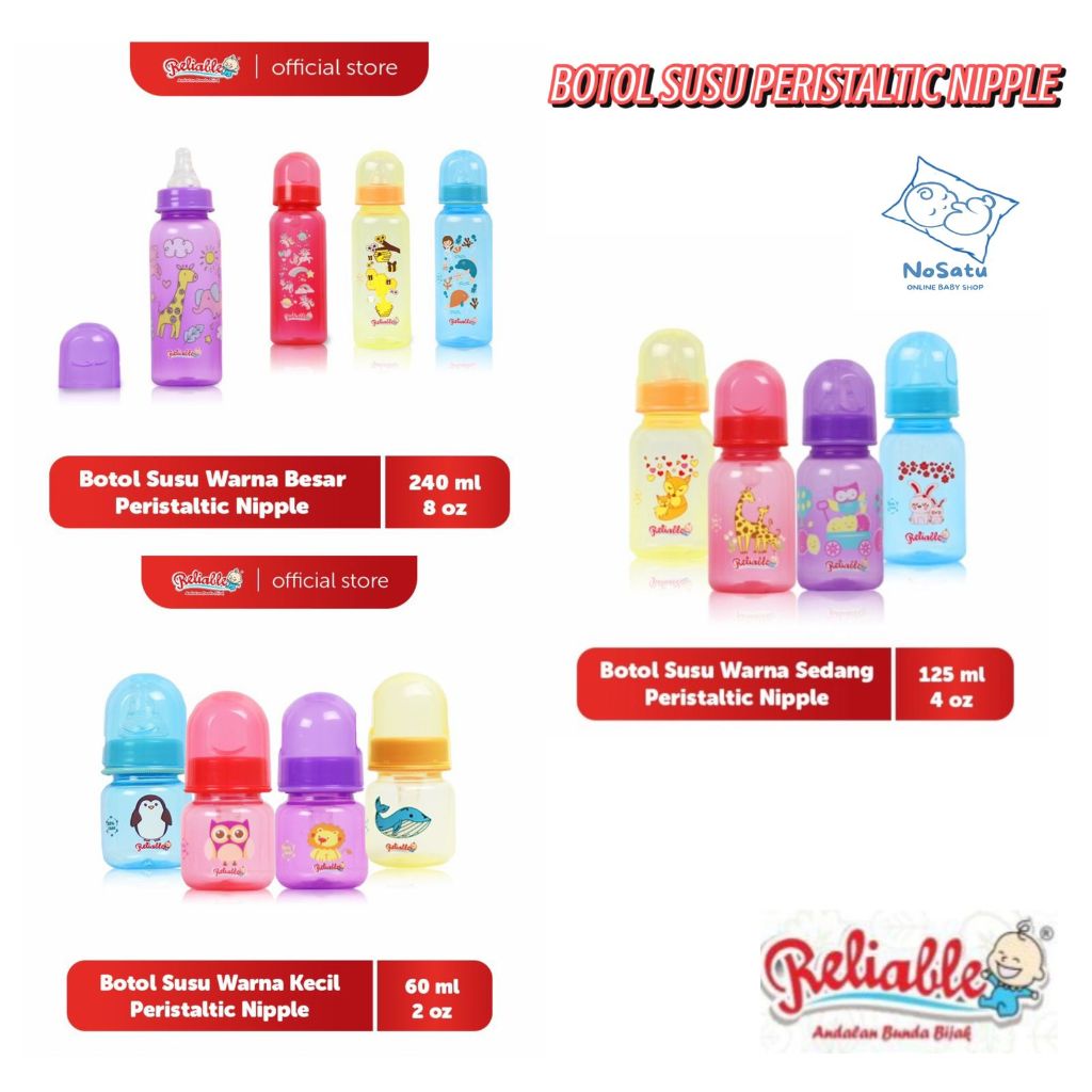 Jual Reliable Botol Susu Warna Nipple Prolate | Shopee Indonesia