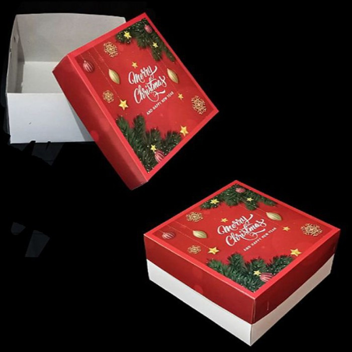 Jual Box Parcel Natal 1 Pack Isi 3 Pcs Dus Kue Hampers Motif Christmas ...