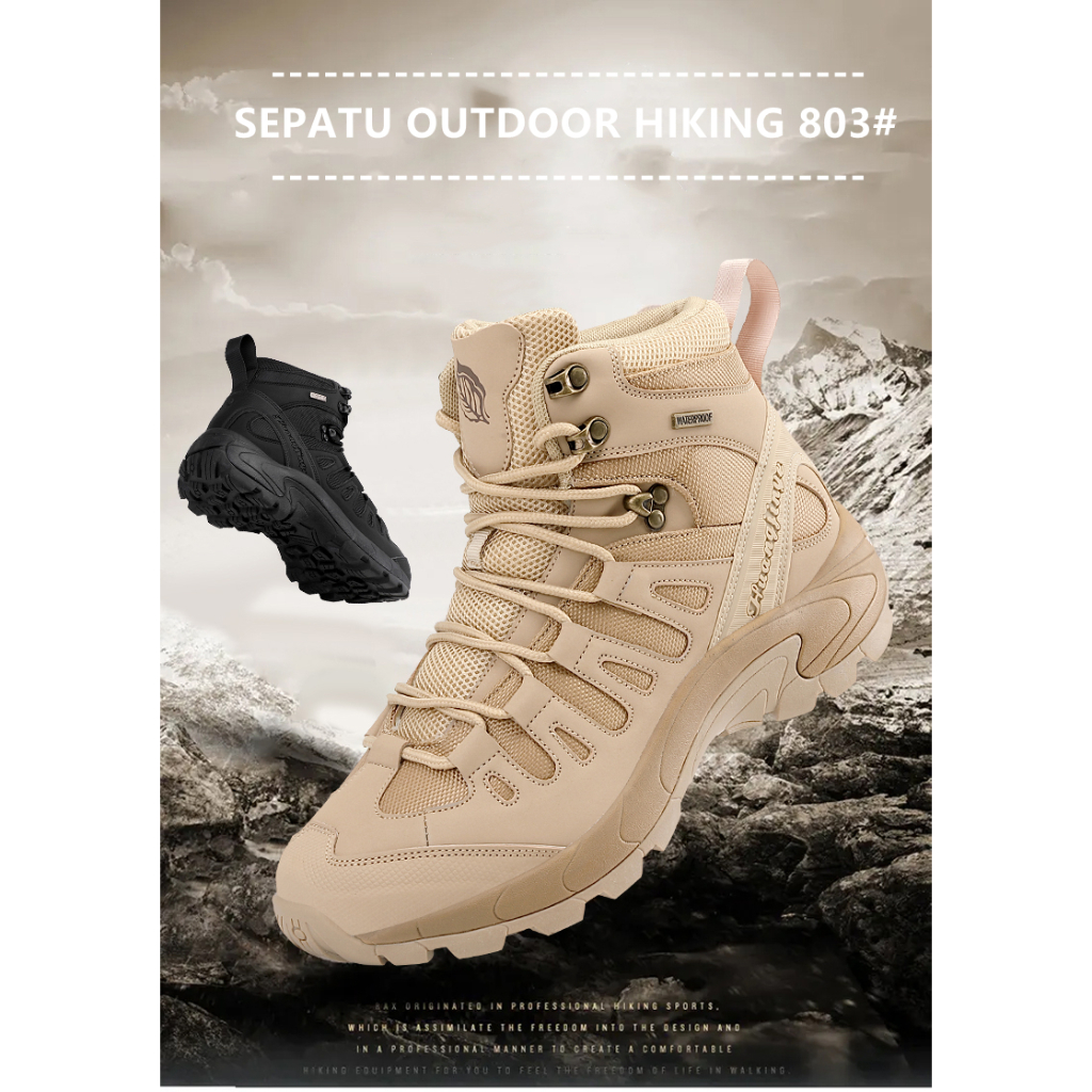 Jual Sepatu Gunung Pria Outdoor # 803 Dua Warna Pilihan Field Training ...