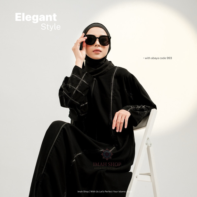 Jual Abaya Hitam Turkey Gamis Syari Muslimah Bahan Jetblack Hitam Kombinasi List Imah Shop Dress ...
