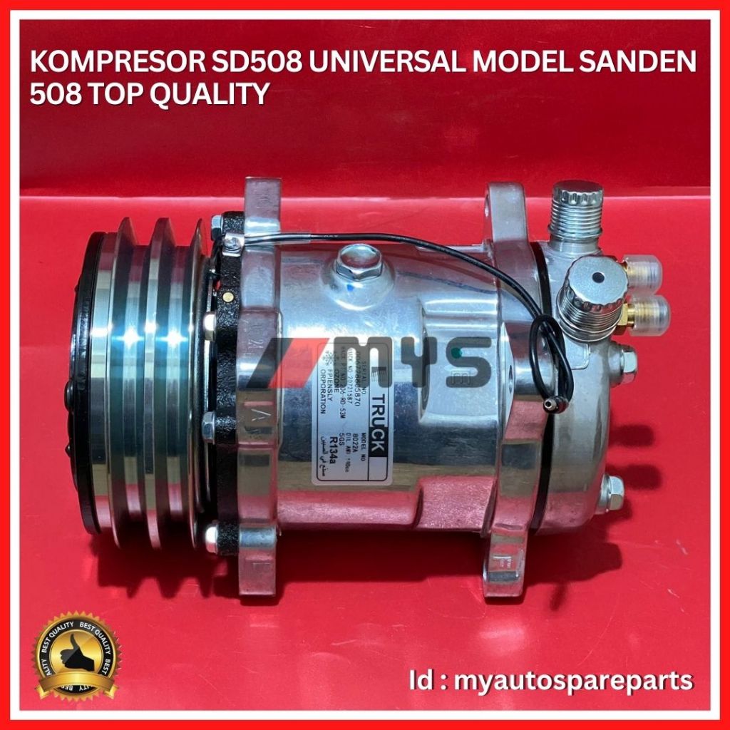 Jual COMPRESSOR AC Mobil SD508 UNIVERSAL MODEL SANDEN 508 KOMPRESOR TOP ...
