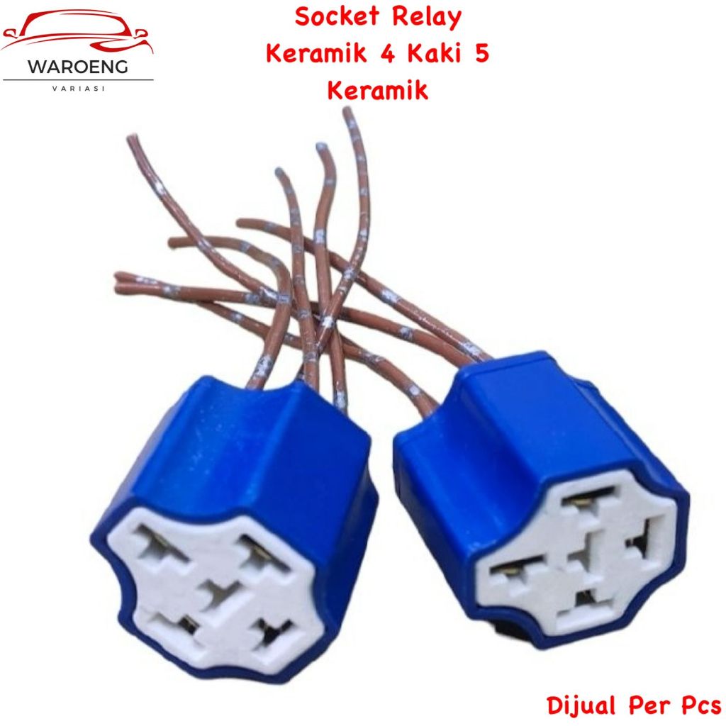 Jual SOCKET KABEL RELAY KERAMIK-RUMAH BOX RILEY KLAKSON LAMPU KAKI 4 ...