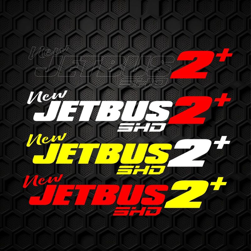Jual stiker cutting setiker mobil NEW JETBUS 2+ bus mobil | Shopee ...