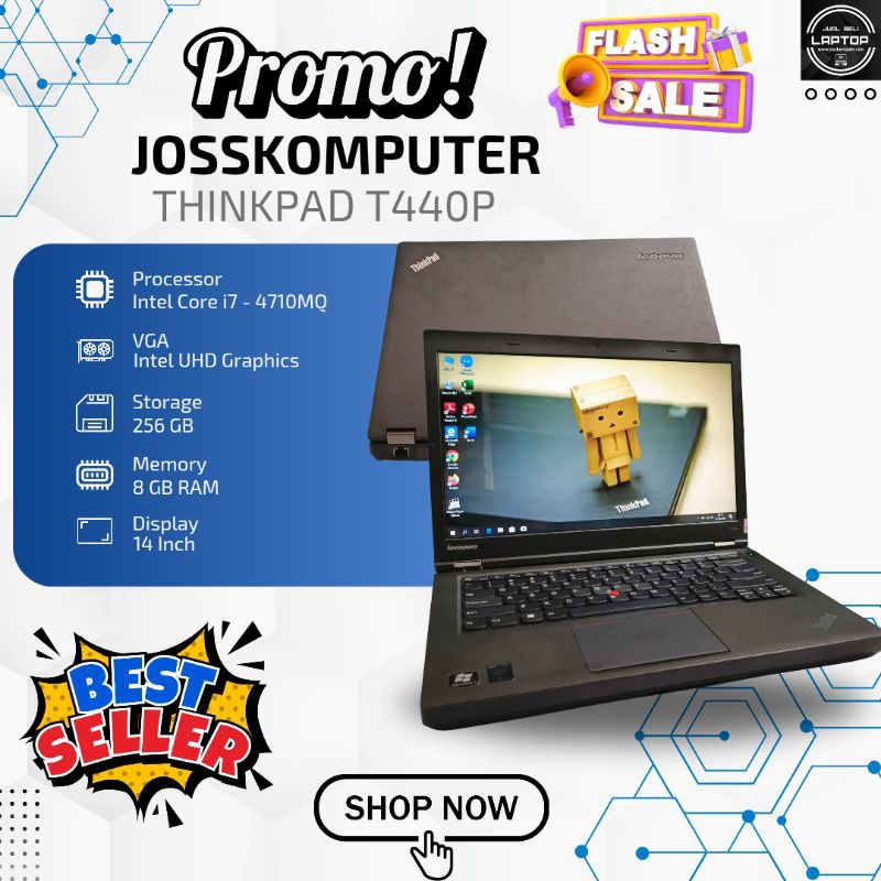 Jual Lenovo Thinkpad T440P Intel Core i7-4710MQ/ 8GB RAM/ 256GB SSD/ 14 Inch | Shopee Indonesia