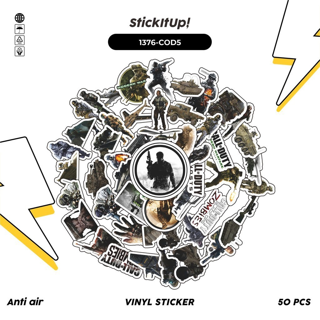 Jual COD 100 Pcs Stiker Pack Call of Duty Series Game v5 Lucu Aesthetic ...