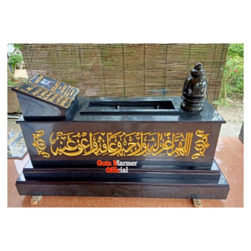 Jual Kijingan Batu Granit Hitam Glosy Mengkilat + Tulisan Ukir Rapi | Shopee Indonesia