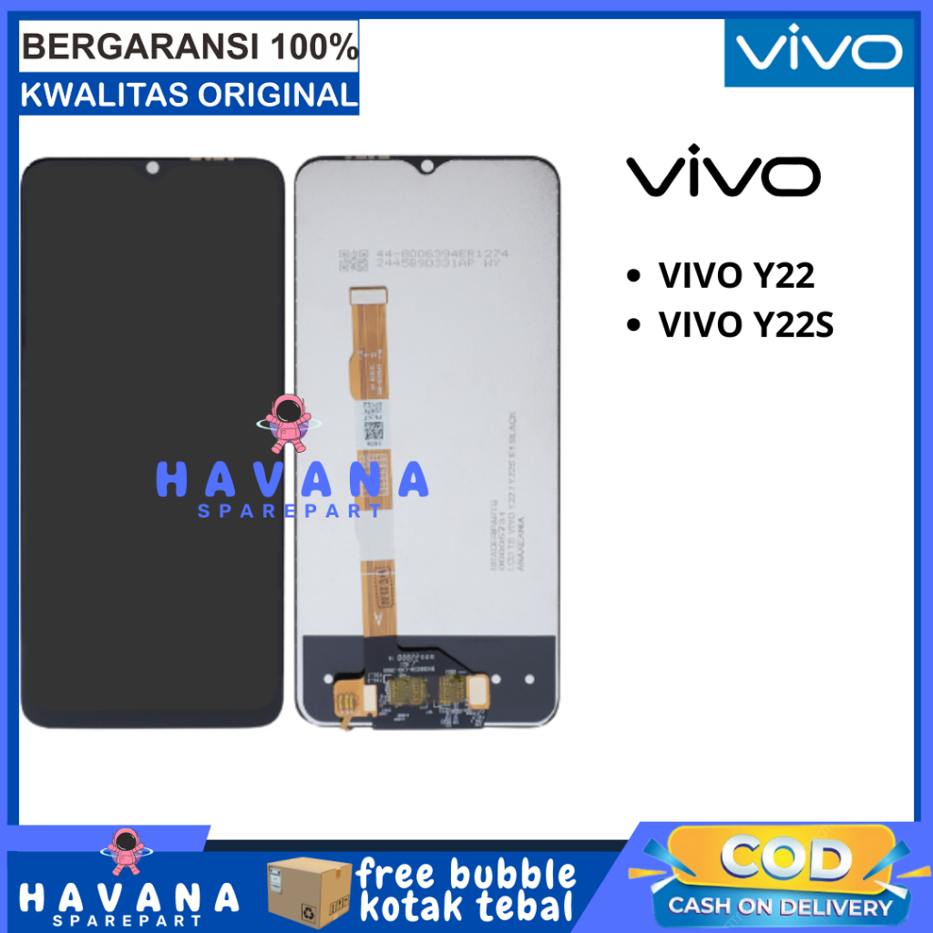 Jual LCD TOUCHSCREEN VIVO Y22 2022 / Y22S 2022 / Y17S / Y28 - ORIGINAL ...