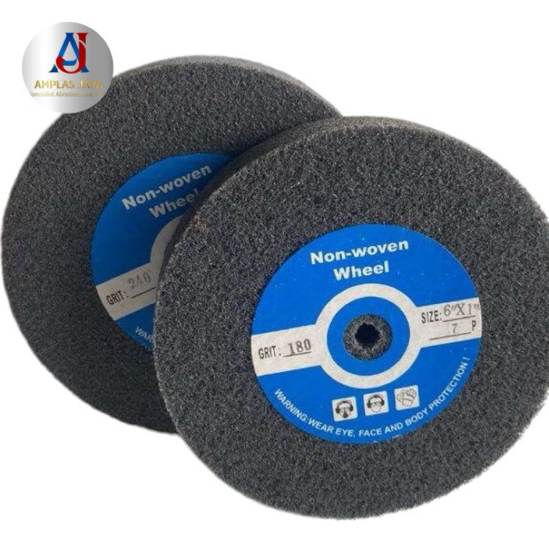 Jual Non Woven Wheel 6x1x inch 7P /Poles stainless/roda buffing ...