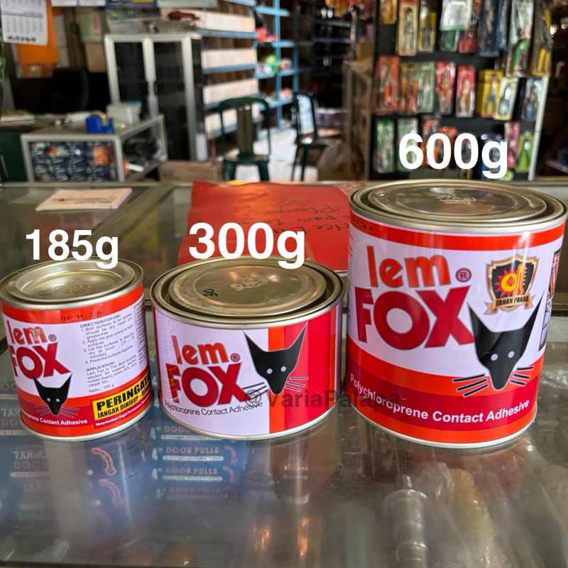 Jual Lem Fox Kaleng || Perekat || Fox lem || 600g || 300g || 185g | Shopee Indonesia