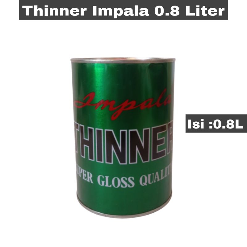 Jual ( 0.8 Liter) Thinner Impala Kaleng 800ml | Thinner Impala ...