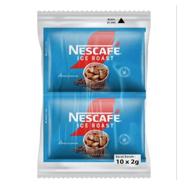 Jual Nescafe Ice Roast Kopi Instan Americano Bag 10 sachet x 2 Gram ...