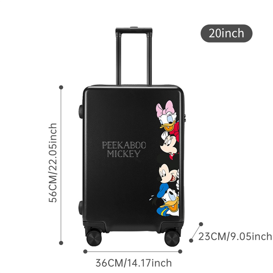 Jual Mesuca Disney Mickey Family Suitcase 24" - Black - DH22560-MF4 ...