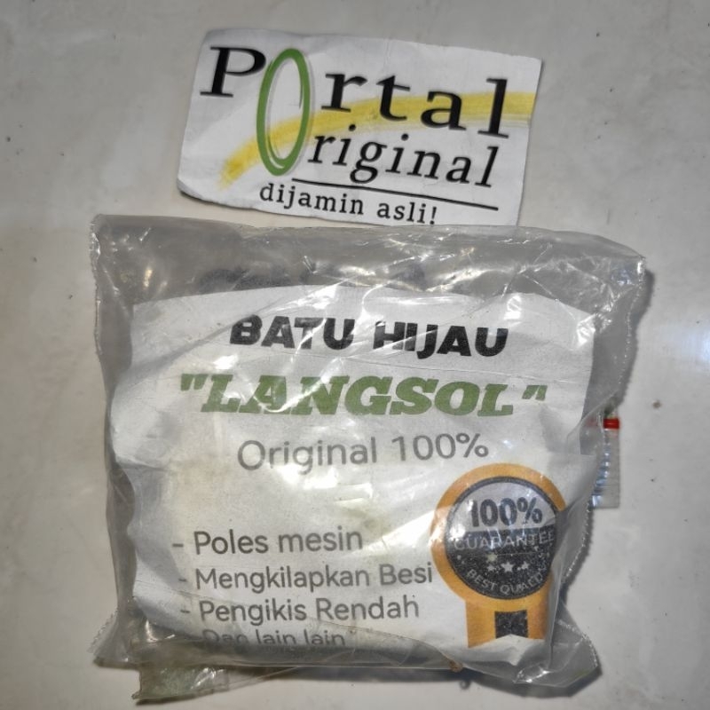 Jual Batu hijau poles langsol original 100% ukuran kecil pengkilap besi ...