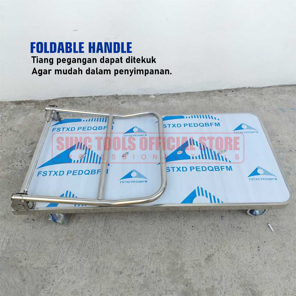 Jual SUNC TOOLS Trolli Stainless Troli Barang Troly Handtruck Trolley ...
