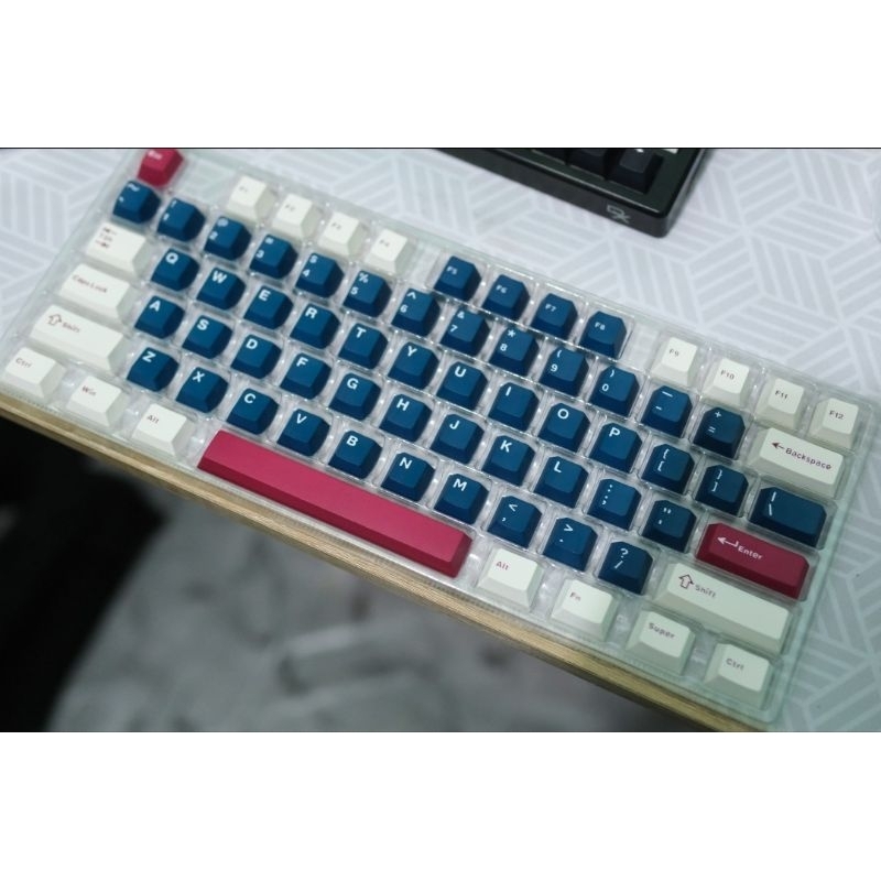 Jual Keycaps chery profile navy white | Shopee Indonesia