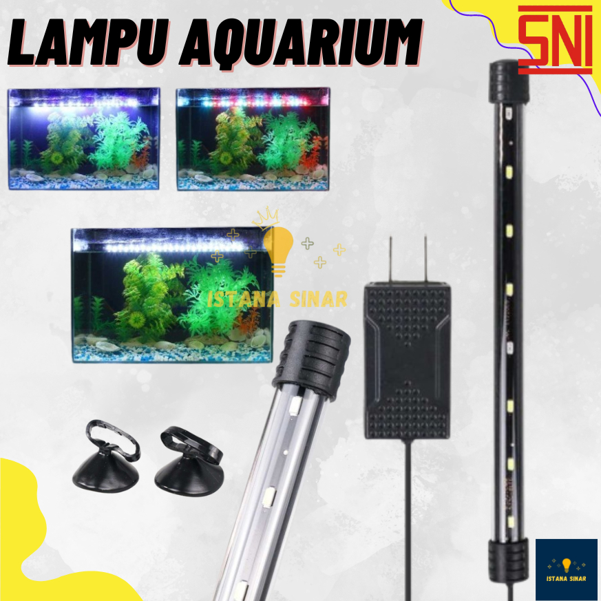 Jual Lampu Aquarium Celup lampu akuarium T4 AQUQSCAPE Lampu LED Fish ...