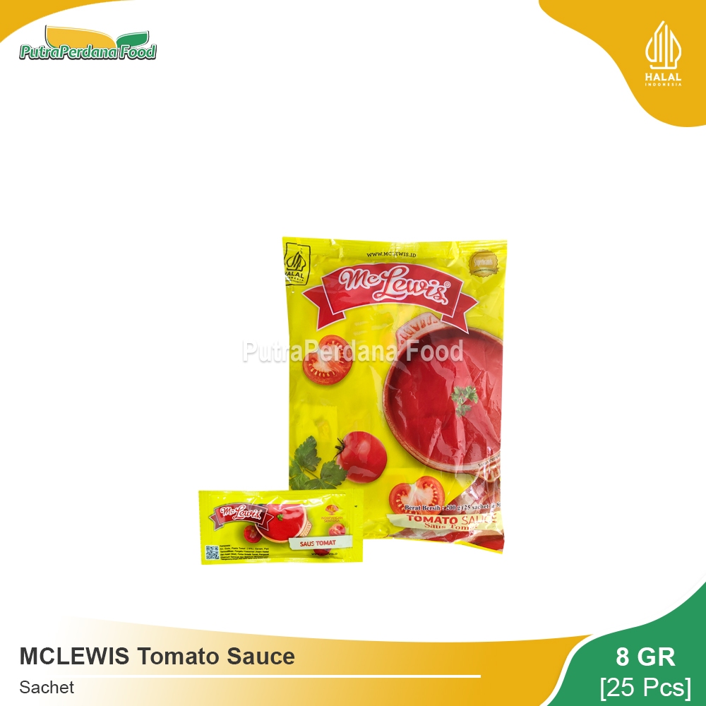 Jual MCLEWIS Tomato Sauce Sachet 8gr (25 Pcs) | Shopee Indonesia