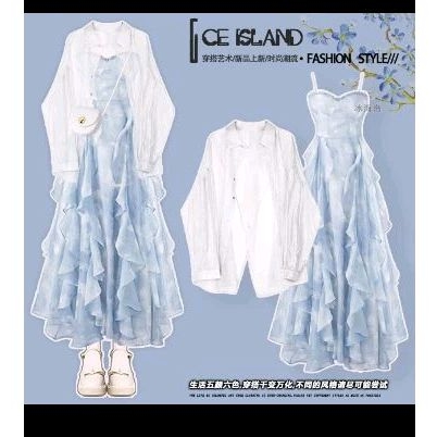 Jual Dress princess fairy biru blue, pink, putih, merah umpak cantik ...