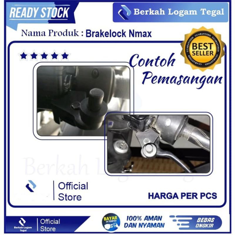 Jual break lok nmax parkir lock motor yamaha nmax pengunci rem nmax ...