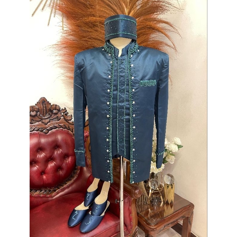 Jual Beskap pengantin Emerald | Beskap pengantin premium | Beskap ...