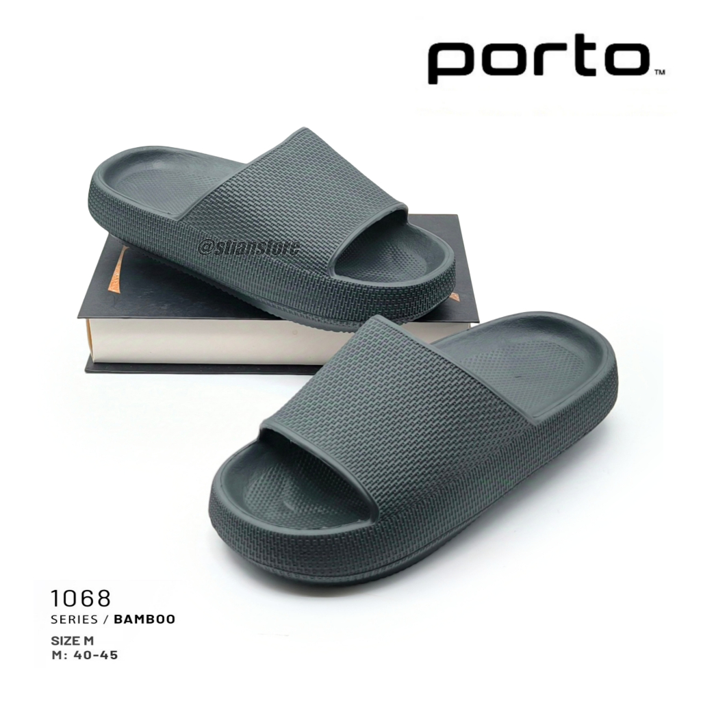 Jual Sandal Selop Pria Slip On Karet Porto Empuk Anti Slip Ringan ...