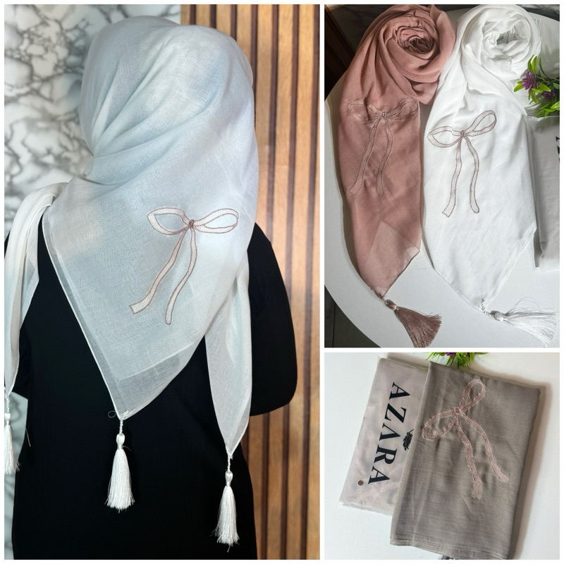 Jual hijab paris bordir coquette pita viral buckle pouch / jilbab ...