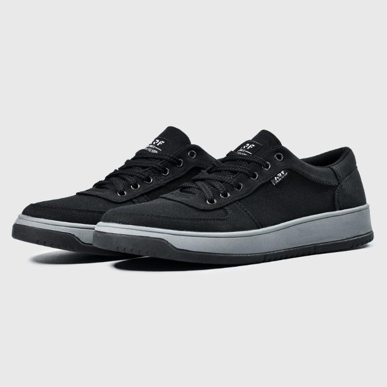 Jual ARF Sirius Black Grey Sepatu Sneakers Casual Pria Wanita Distro ...
