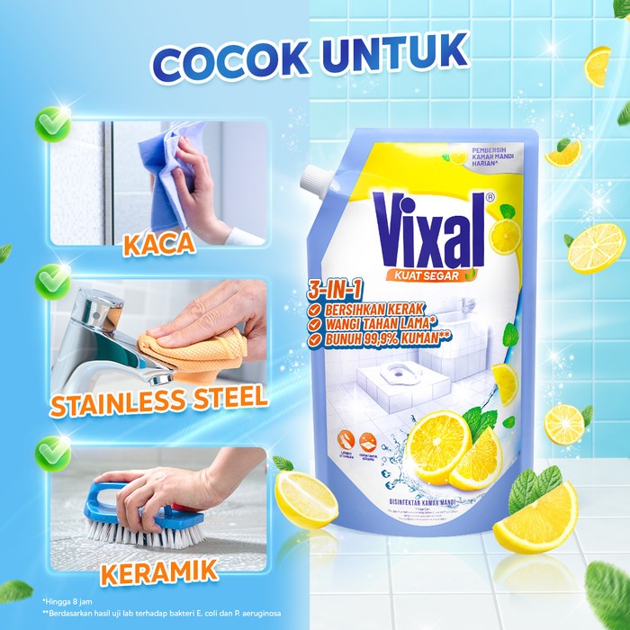 Jual Vixal Pembersih Toilet Porselen Kamar Mandi Ekstra Kuat 600ml ...