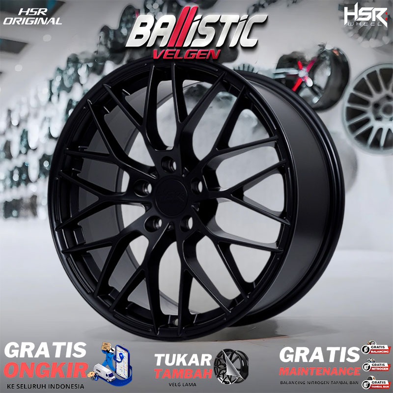 Jual Velg Racing Mobil Model Akar Ring18 Lubang Baut 5 Lebar 8 Velg ...