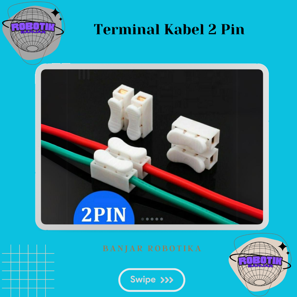 Jual terminal sambungan kabel 2 pin 3 pin Spring Connector wire A102 ...