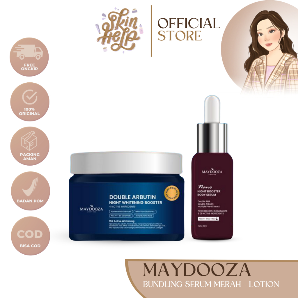 Jual Maydooza - (BUNDLING SERUM + LOTION) | Body lotion Infused ...