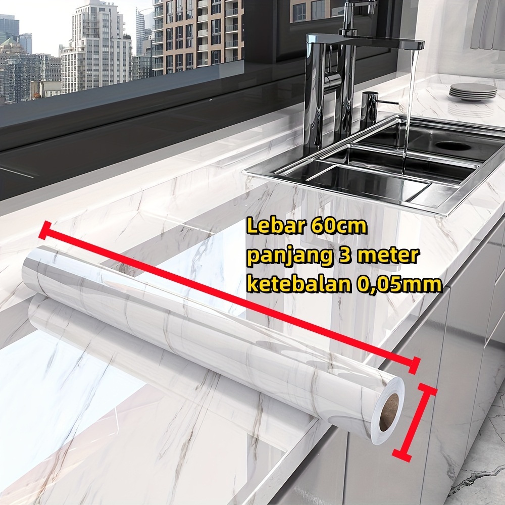 Jual Stiker Dinding Dapur Kamar Mandi Anti Minyak Tahan Air Motif ...