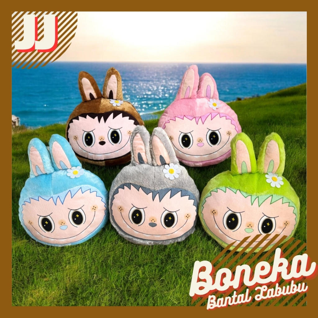 Jual BANTAL BONEKA LABUBU HEAD 42X34 CM | Shopee Indonesia