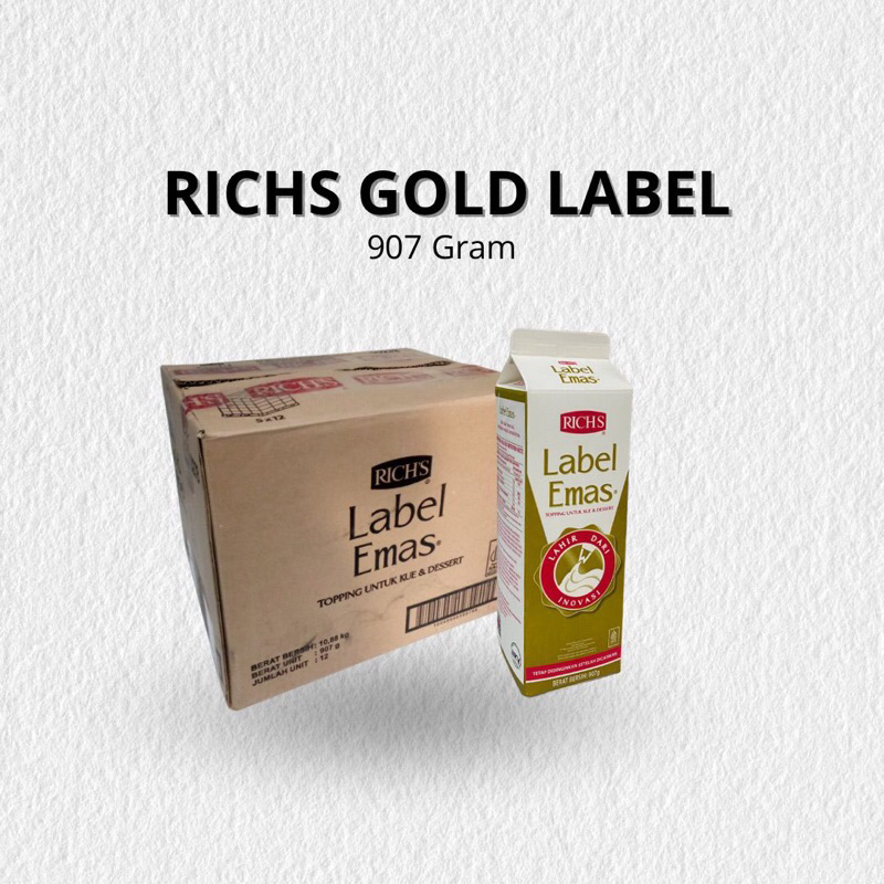 Jual Rich's Gold Label 907 Gram ( Promo ) | Shopee Indonesia