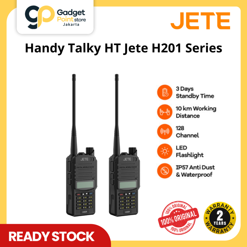 Jual HT Jete H201 Series - HT Handy Talky 128 Channel JETE H201 PC ...