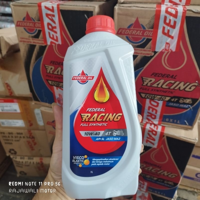 Jual oli federal xx racing 1 Liter full synthetic sae 10 40 original ...
