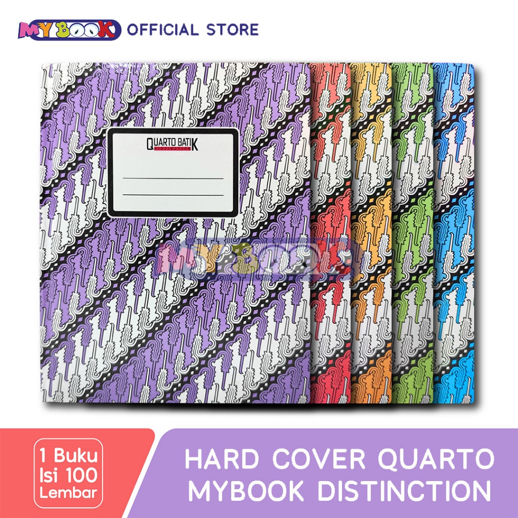 Jual My Book Distinction Buku Hard Cover Quarto / Kwarto Batik Warna ...