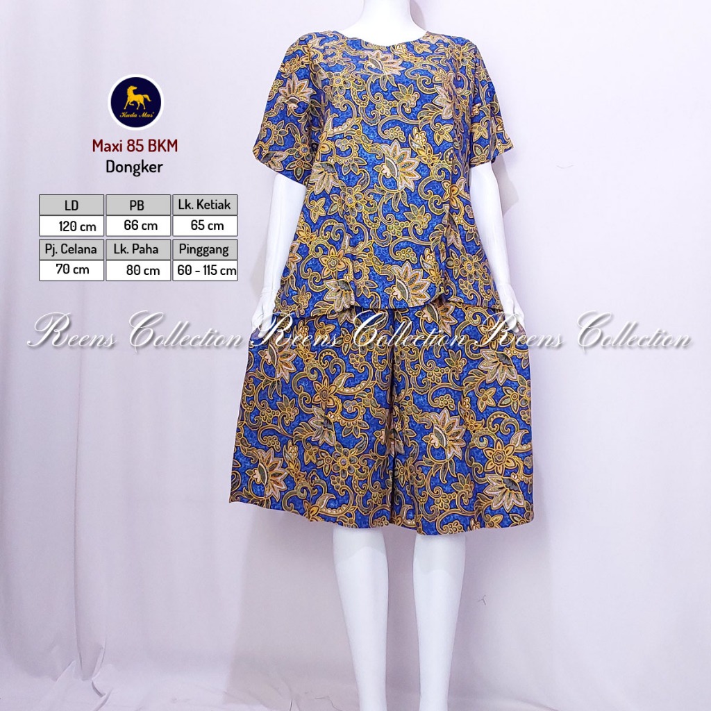 Jual Batik Kuda Mas Setelan Maxi 85 Piyama Wanita Kulot Lengan Pendek ...