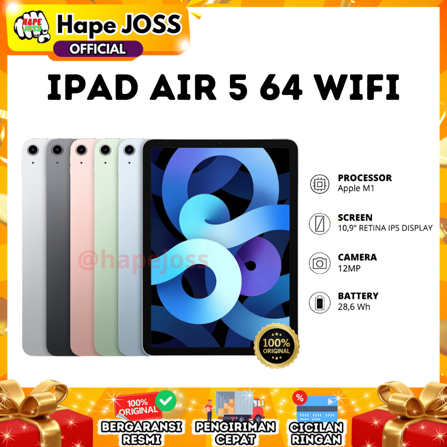 Jual Ipad Air Gen 5 64GB Wifi Garansi Resmi Indonesia | Shopee Indonesia