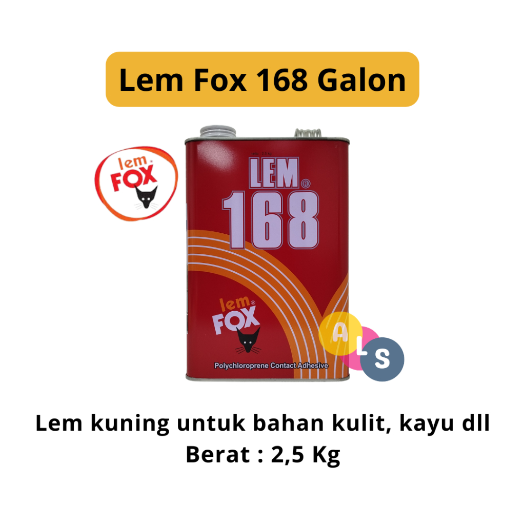 Jual Lem Fox 168 Galon/Lem Kuning/2,5Kg | Shopee Indonesia