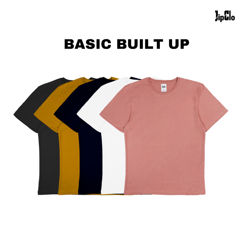Jual JipClo Kaos Polos Built Up Unisex Pria Wanita T-shirt Cotton 24s ... Jual JipClo Kaos Polos Built Up Unisex Pria Wanita T-shirt Cotton 24s ...
