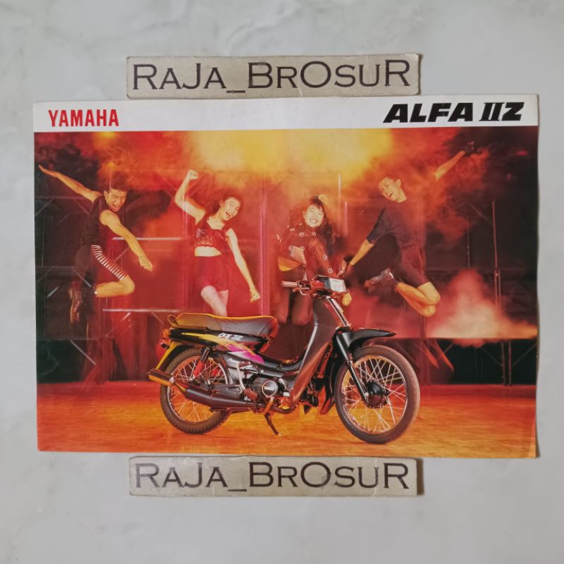 Jual Poster brosur katalog flyer jadul lawas Yamaha Alfa II Z Alfa IIZ Alfa2Z 2Tak 2T 1992 ...