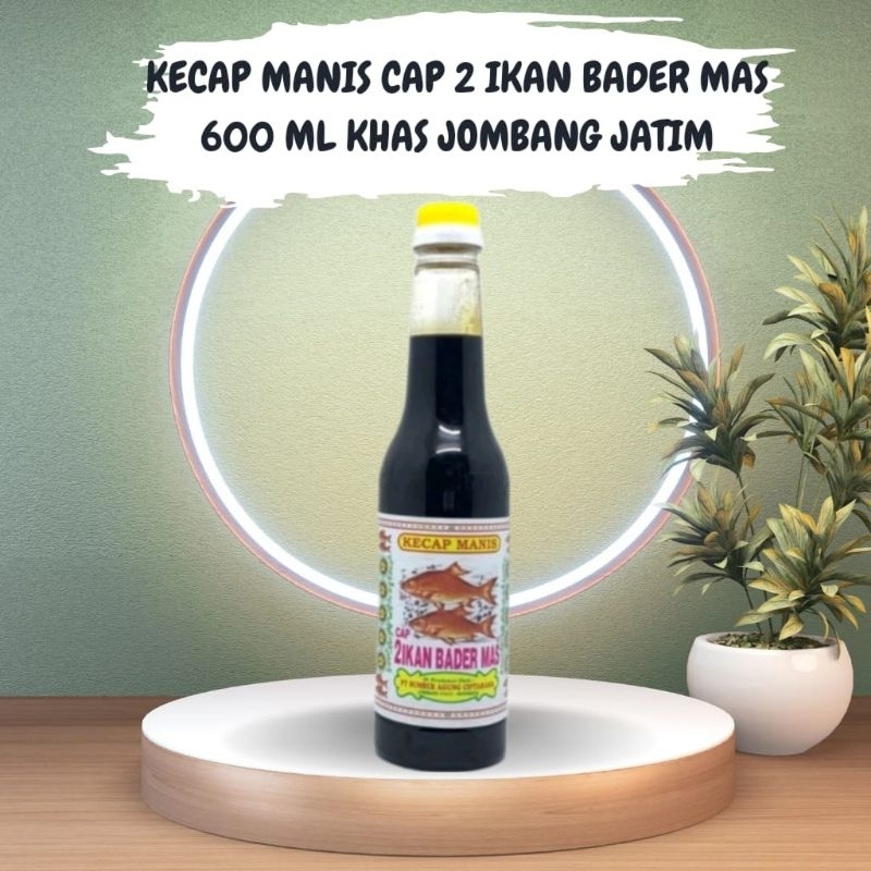Jual KECAP MANIS CAP 2 IKAN BADER MAS KEMASAN BOTOL PLASTIK 600 ML ...