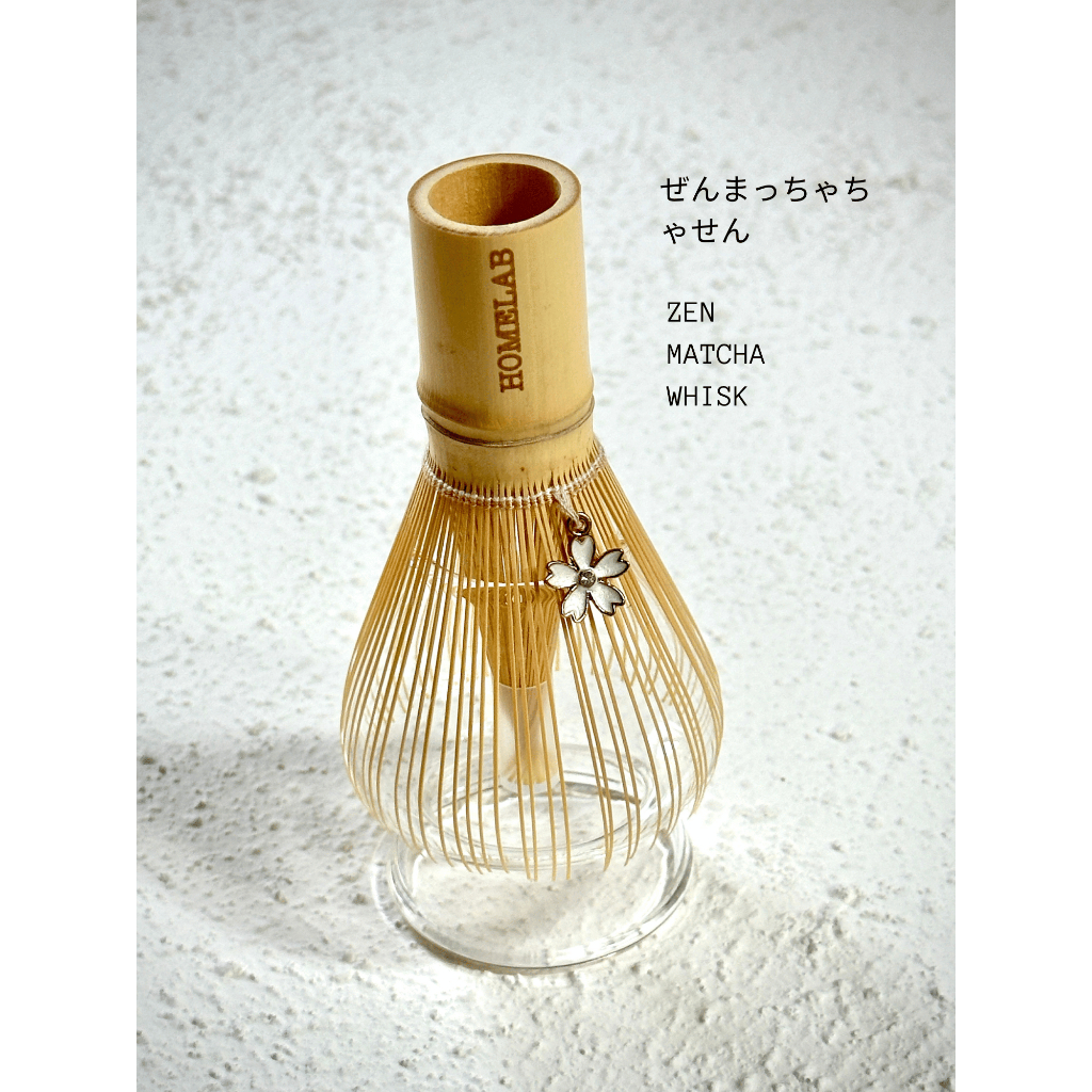 Jual Homelab Chasen / Matcha Whisk Golden Bamboo with Charm - Pengaduk ...