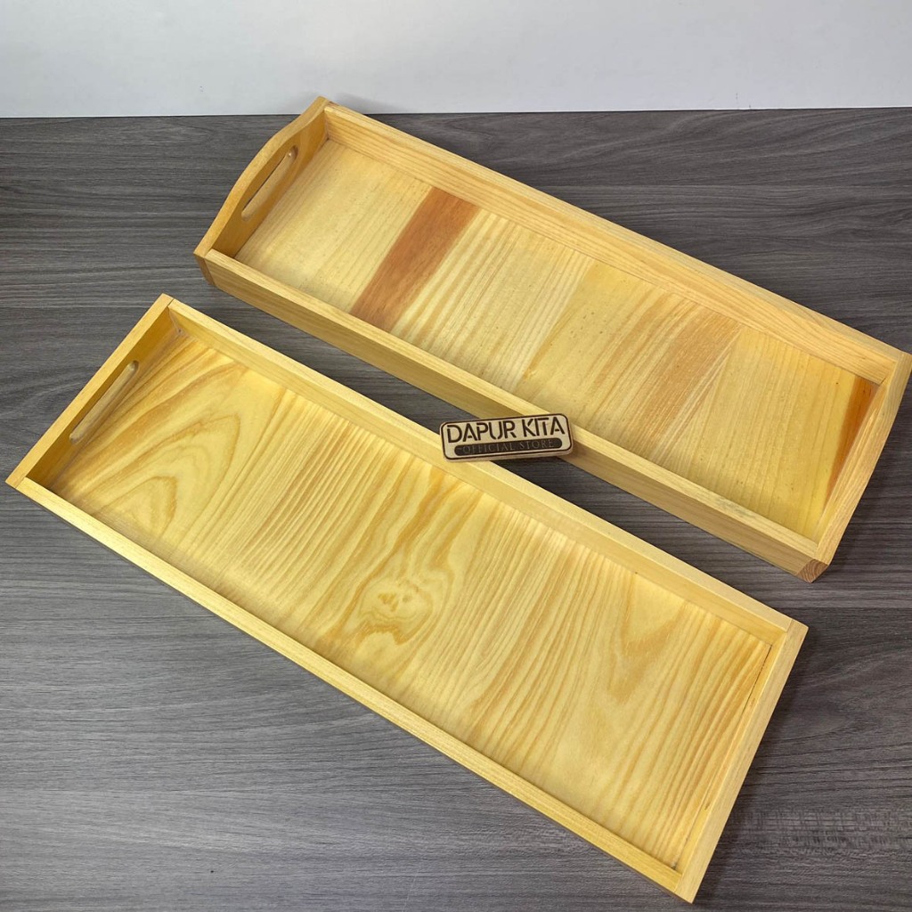 Jual Wooden Tray / Nampan Bahan Kayu Model Panjang | Shopee Indonesia